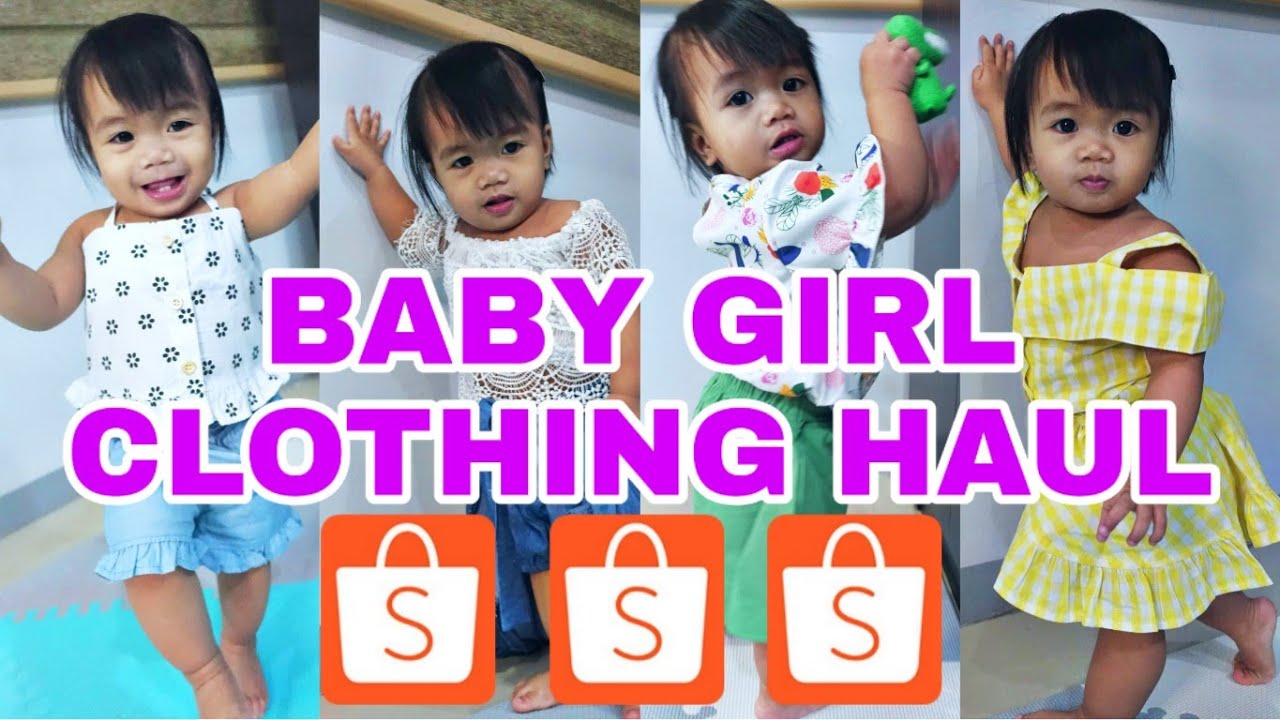 Baby Girl Clothing Haul & Try On | SHOPEE HAUL #1 - YouTube