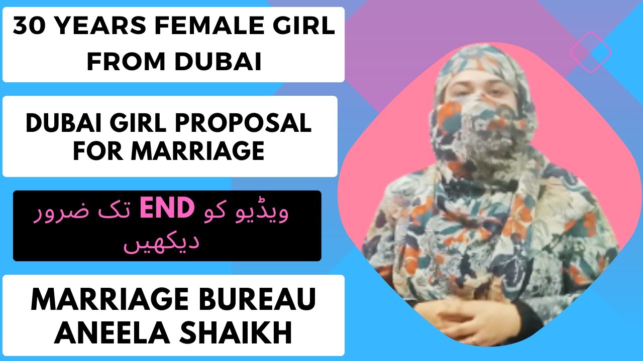 30 Years Female girl from Dubai | Dubai Girl Proposal for Marriage ...