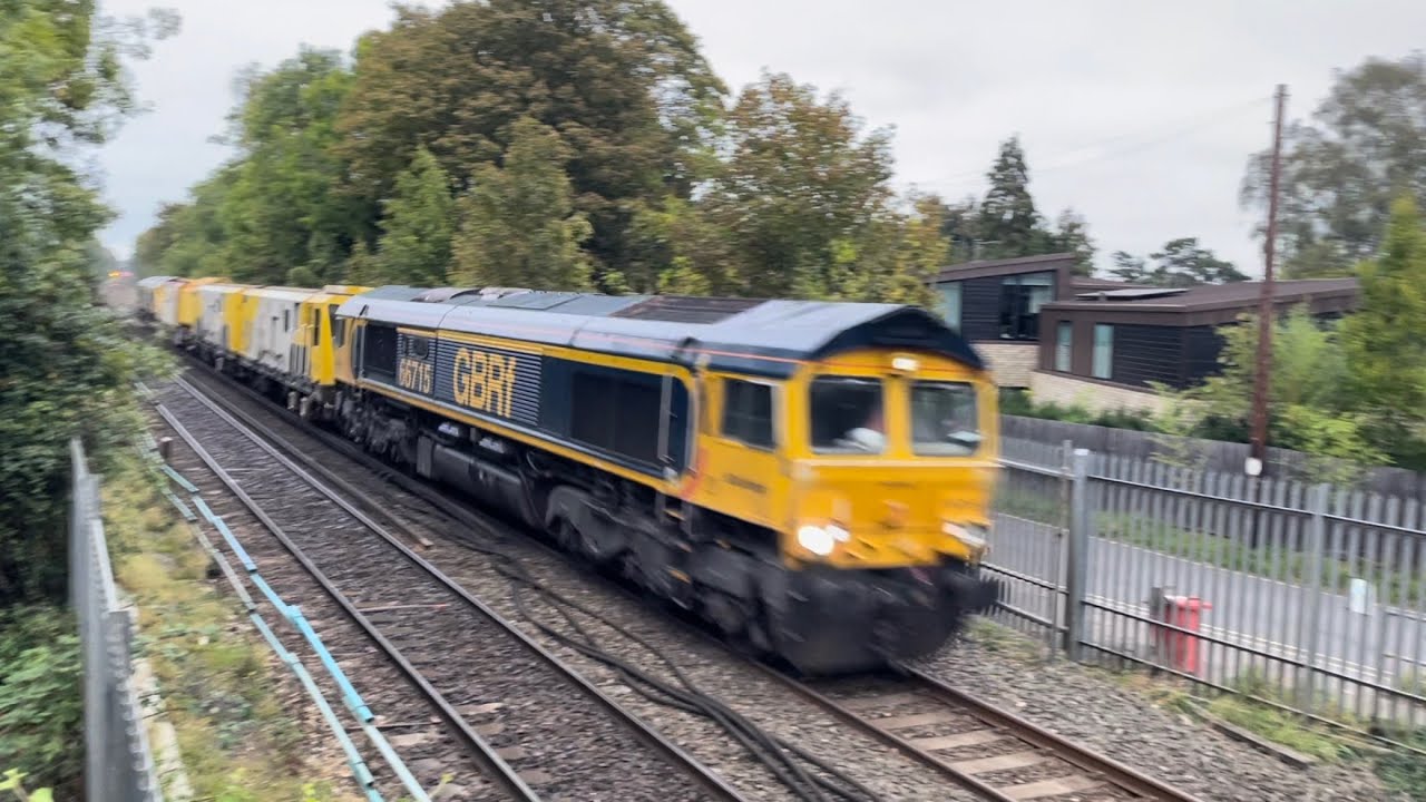 Class 66 + Schweerbau Track Milling Machine | 66715, DR79602 + 66717 ...