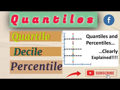 Quantiles || Quartile || Decile || Percentile for ungroup data - YouTube