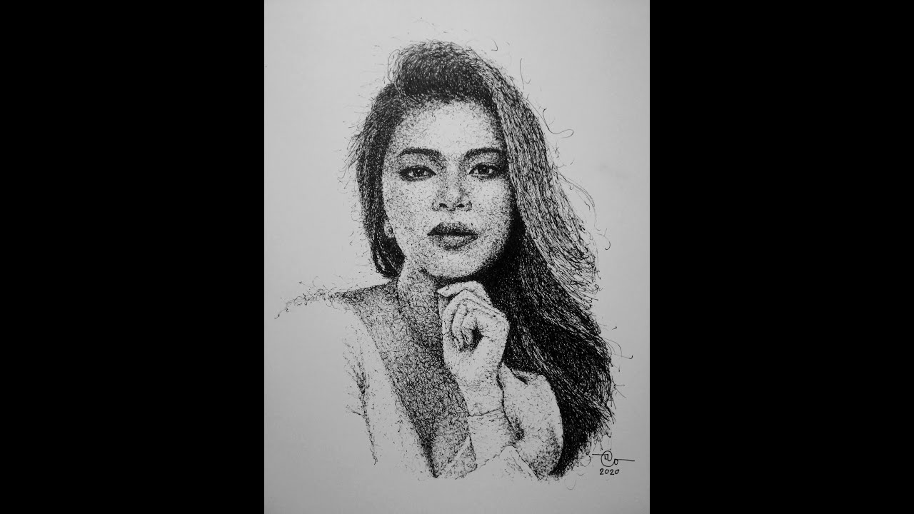 Angel Locsin Scribble Portrait - YouTube