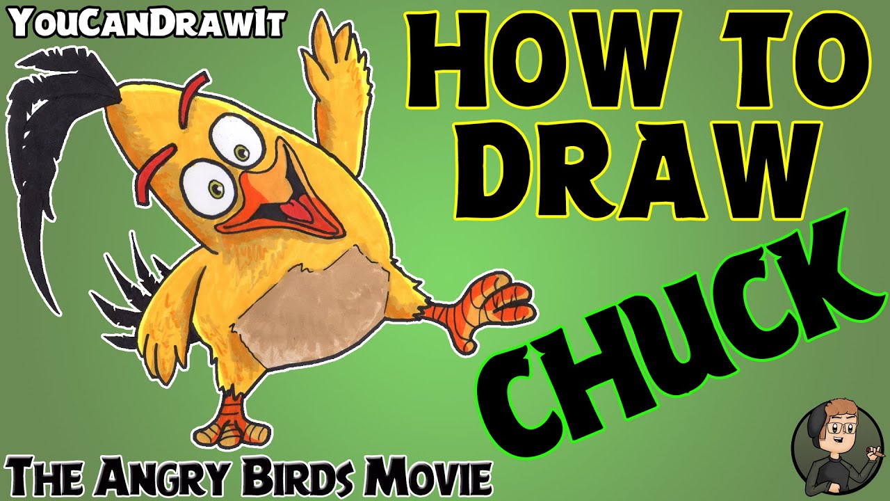 How To Draw Chuck from Angry Birds The Movie YouCanDrawIt ツ 1080p HD ...