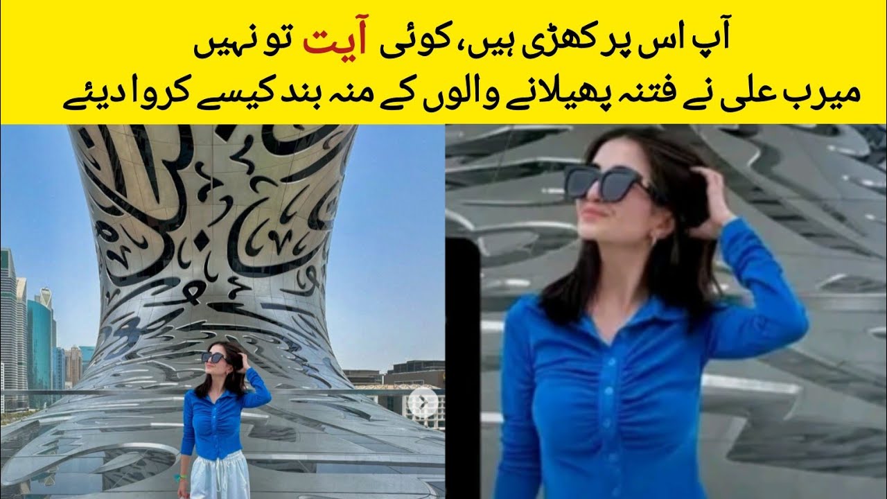 meerub ali responds to an uneducated comment on her recent post - YouTube