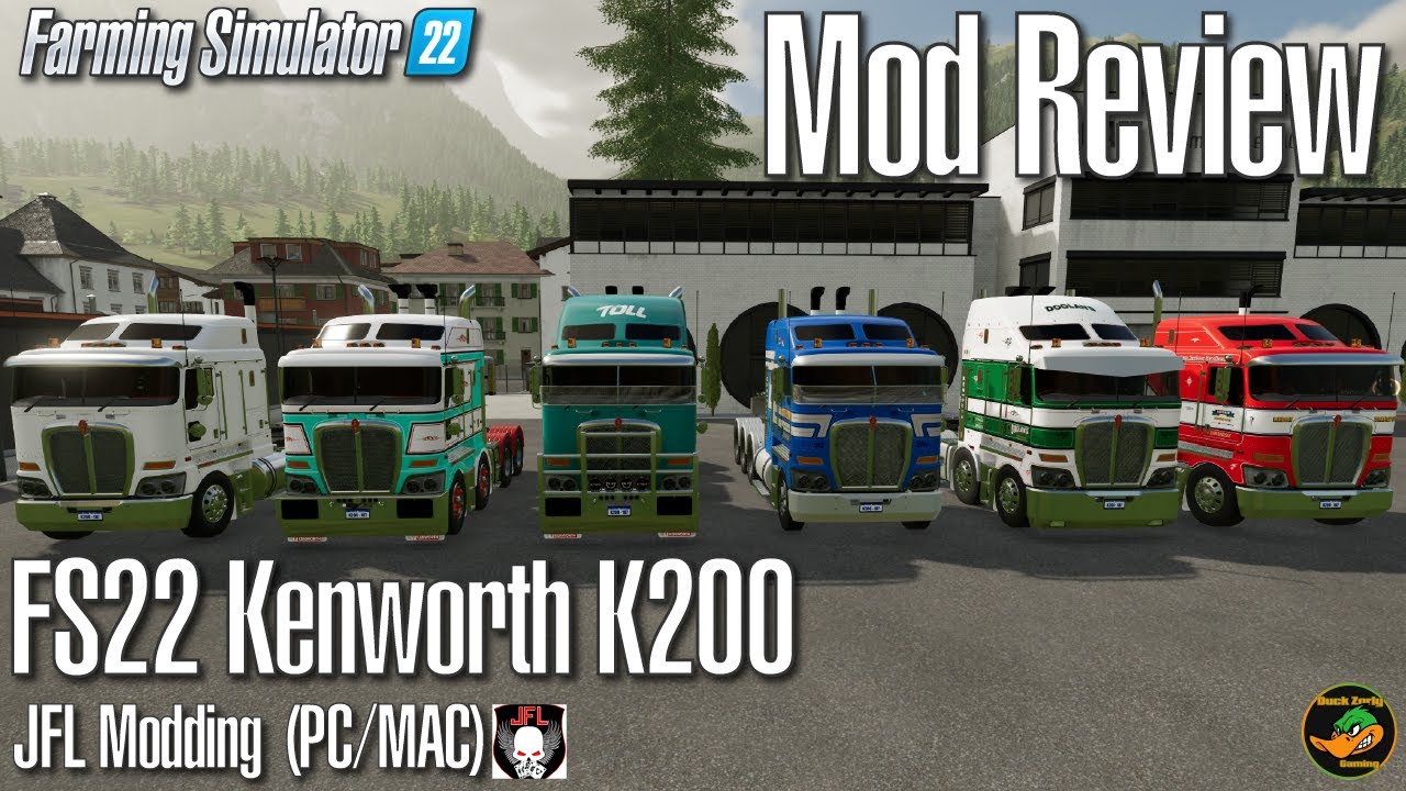FS22 Mod Review - FS22 Kenworth K200 - JFL Modding - YouTube