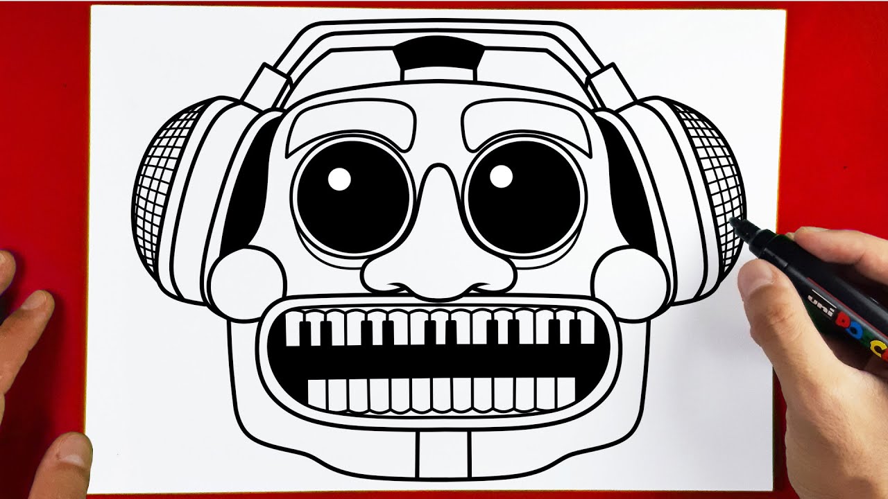 How to Draw DJ MUSIC MAN Five Nights at Freddy's: Security Breach - YouTube