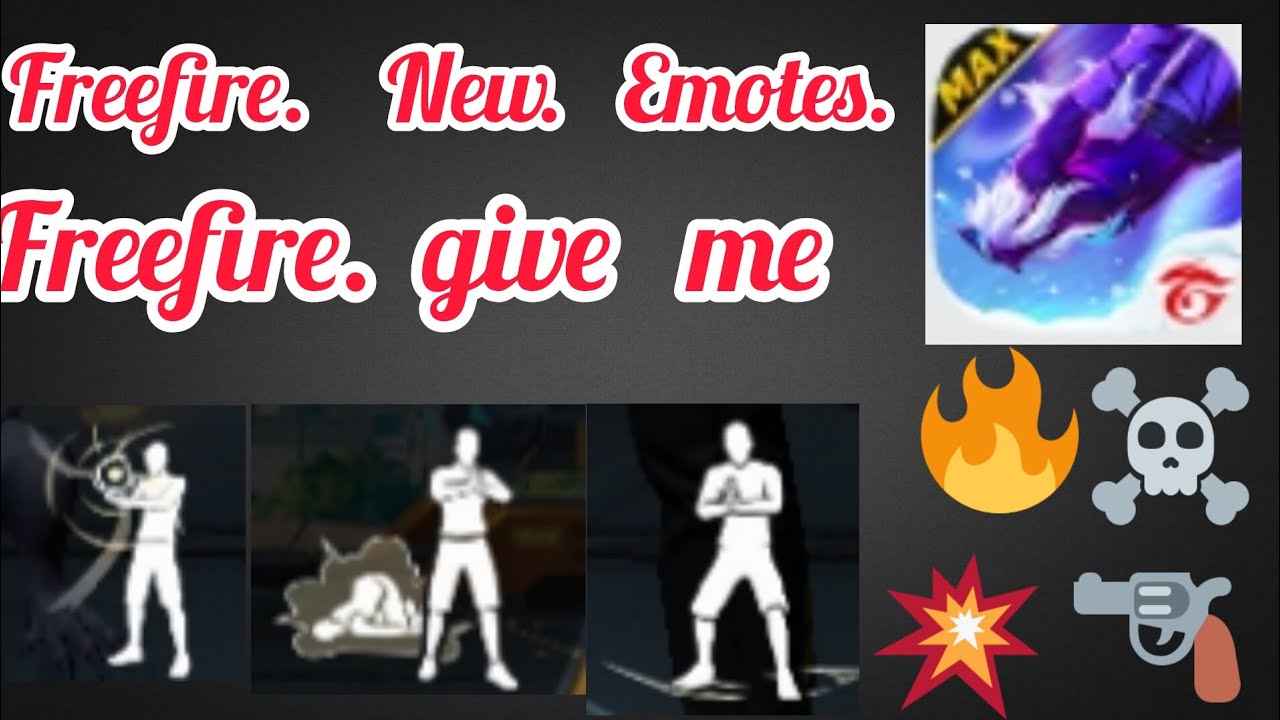 three new emotes gave me freefire ||dk gaming - YouTube