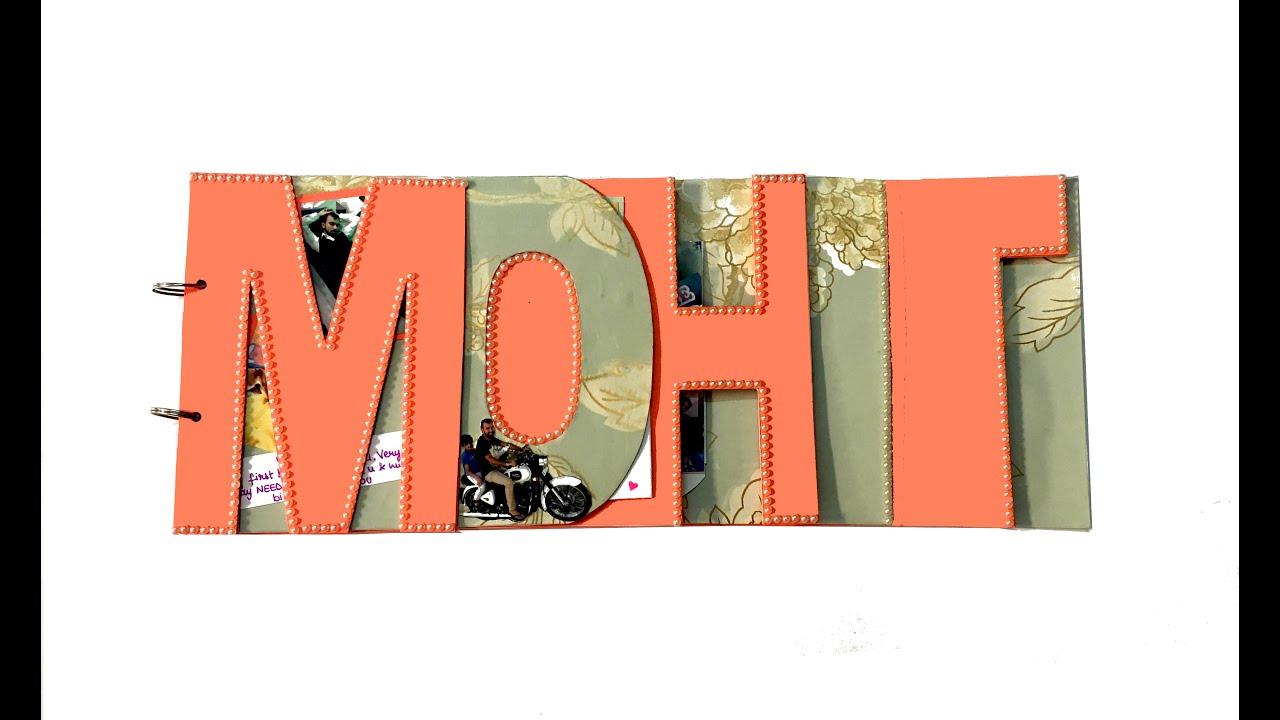 Custom Name Photo Scrapbook - YouTube