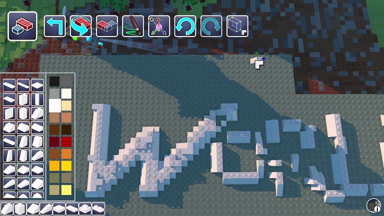 LEGO Worlds Game - Main Title Logo - Time-Lapse Build - YouTube