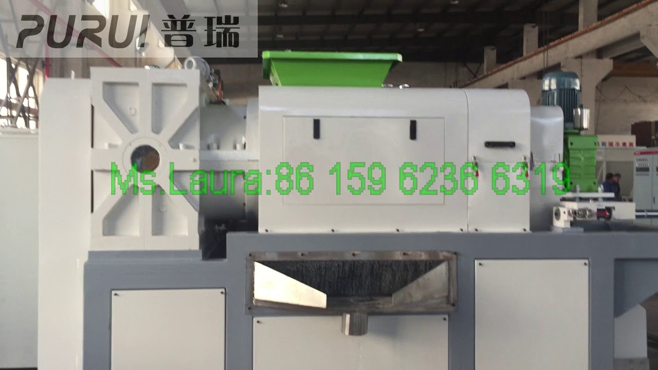 plastic squeezing machine - YouTube