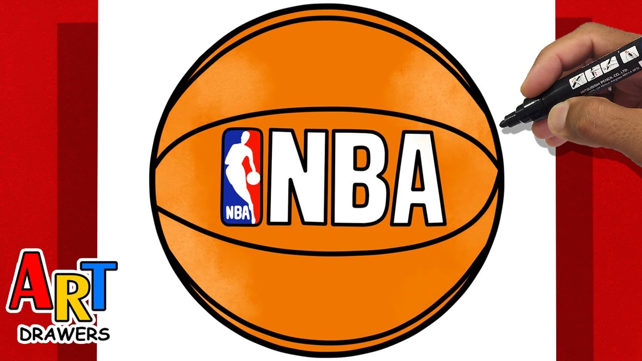 How To Draw A Basketball NBA ( Basketbal Nova York EUA ) - YouTube