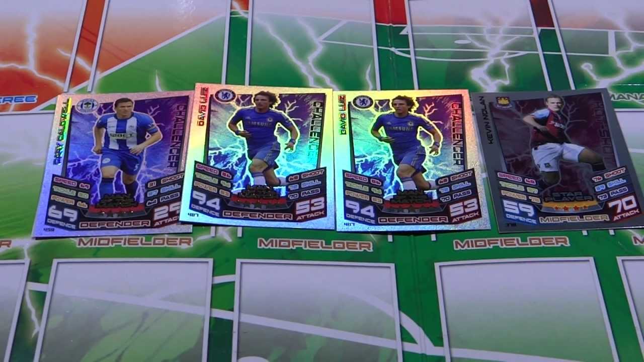 Match Attax 2012 13 Opening Double David Luiz MOTM in a row!!! from Box ...