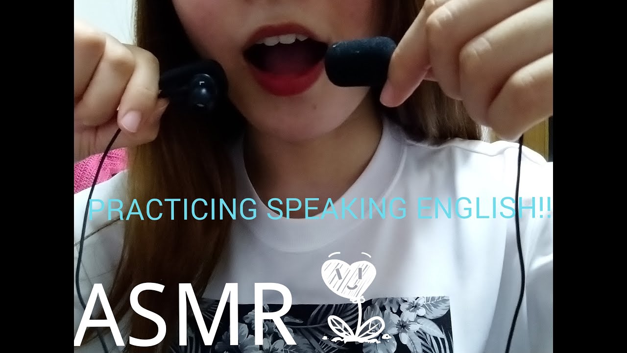 [ASMR]PRACTICING SPEAKING ENGLISH !! #WHISPERING #囁き - YouTube