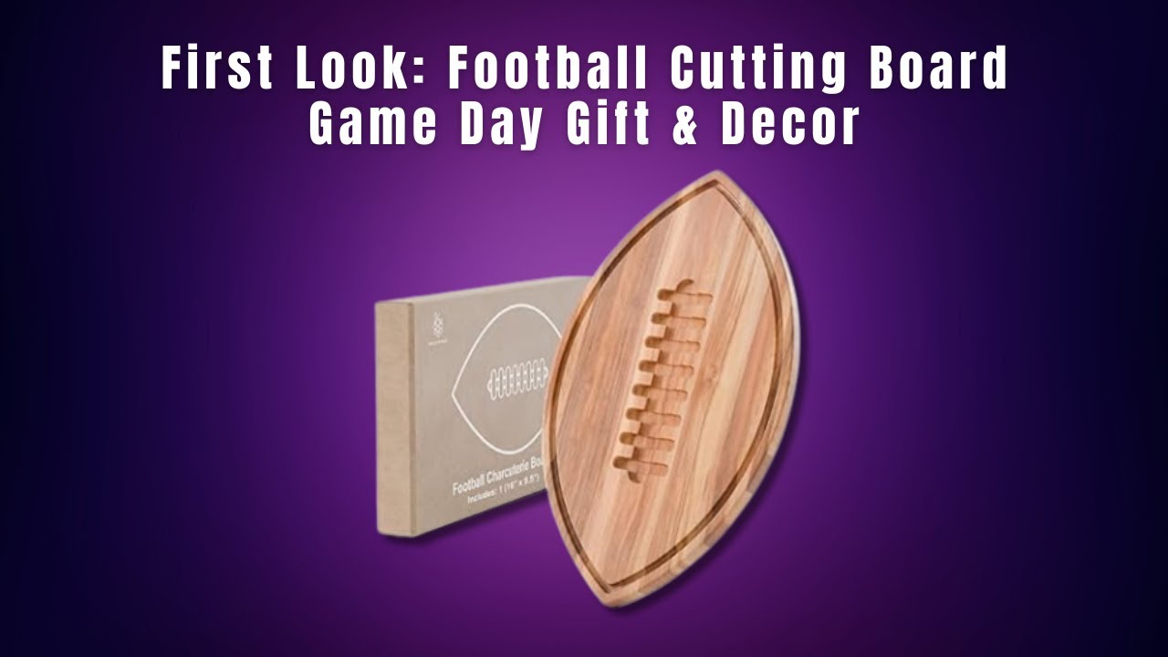 Football Cutting Board | Game Day Gift & Décor - YouTube