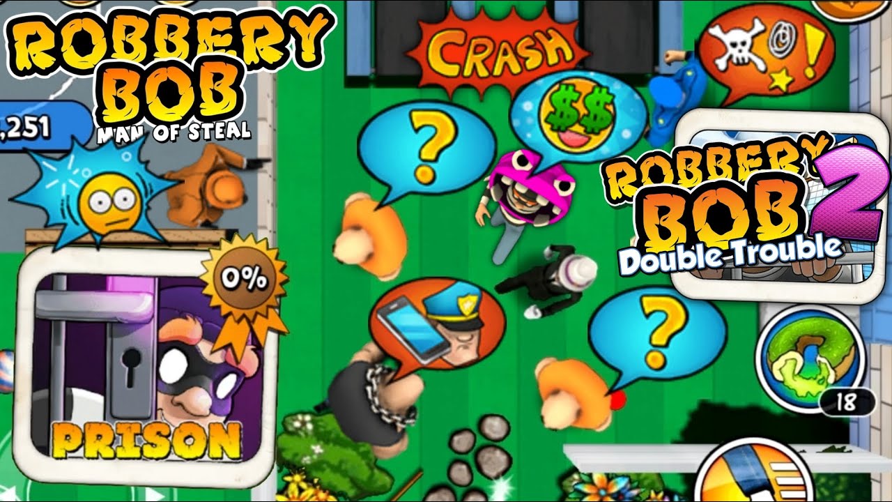Robbery Bob - Prison vs Robbery Bob 2 Gameplay Walkthrough Ep 39 - YouTube