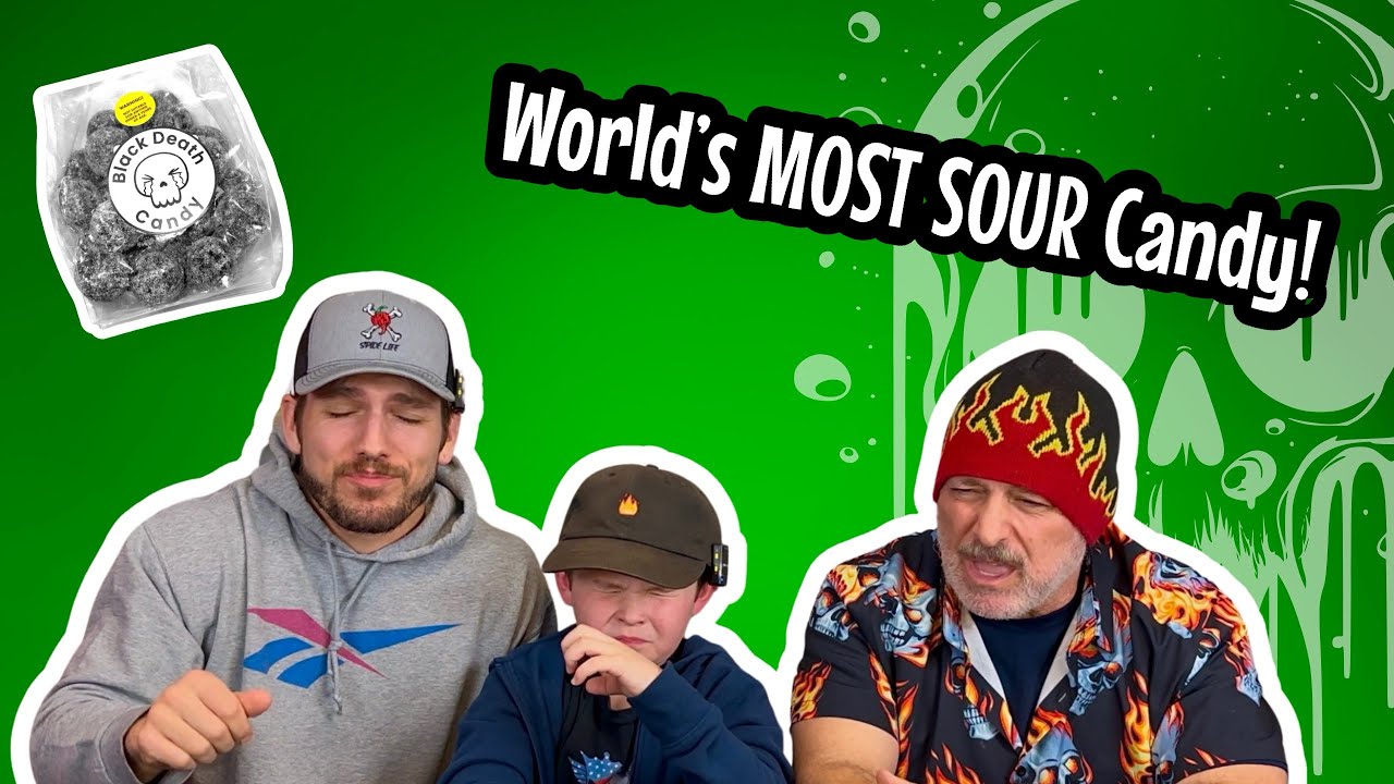 Black Death Candy Challenge! World's Most SOUR Candy! - YouTube