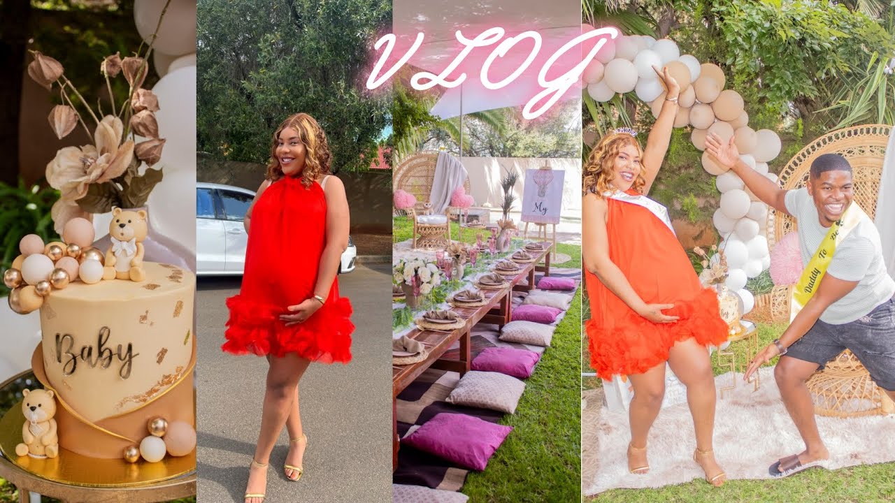 VLOG: Let's catch up| Surprise baby shower| Nappy braai| SA YouTuber ...