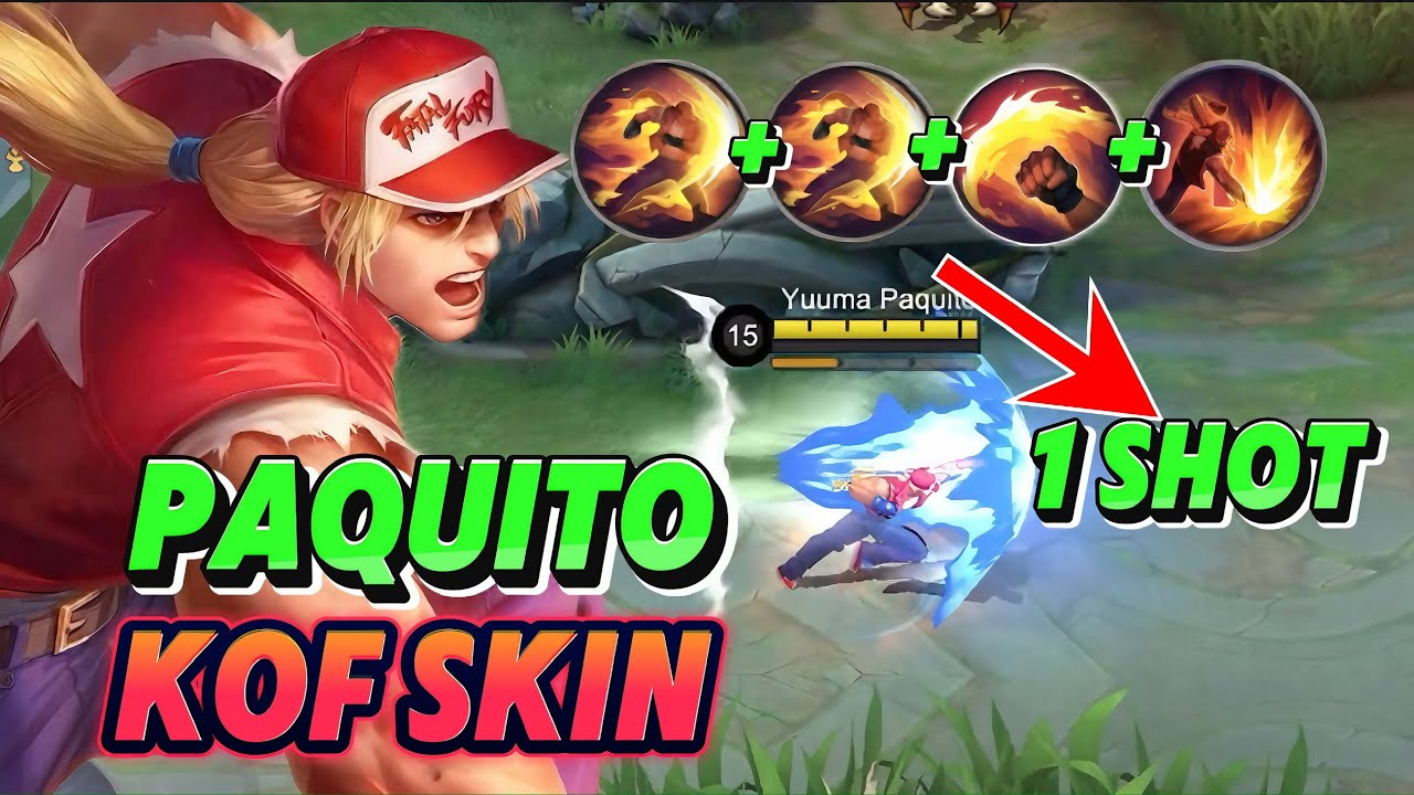 PAQUITO NEW SKIN KOF FINALLY HERE! | 1 SHOT COMBO | PAQUITO BUILD ...