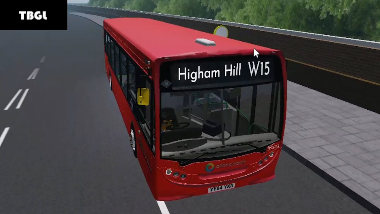 Driving the Roblox London & East route W15 from Lea Interchange to ...