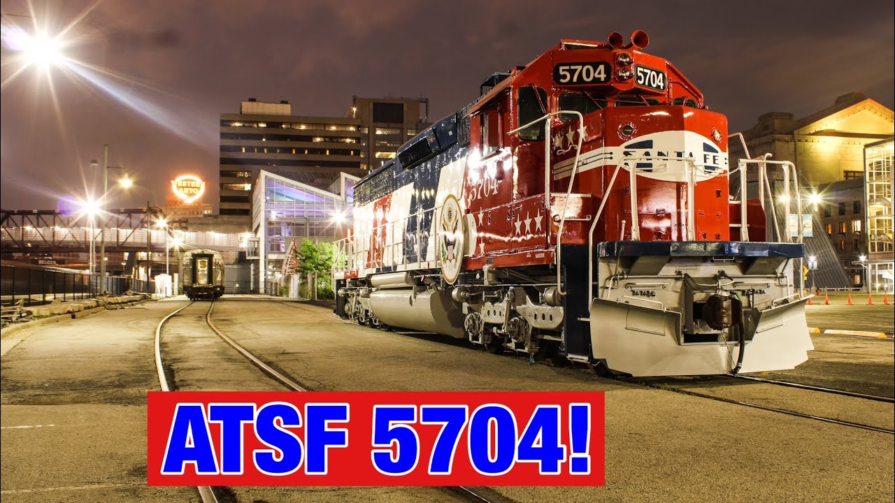 AT&SF 5704 walk around and history facts in Kansas City, Missouri ...