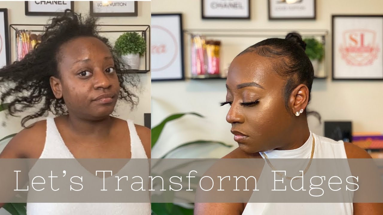 How to create baby hairs when you don’t have edges!!! - YouTube