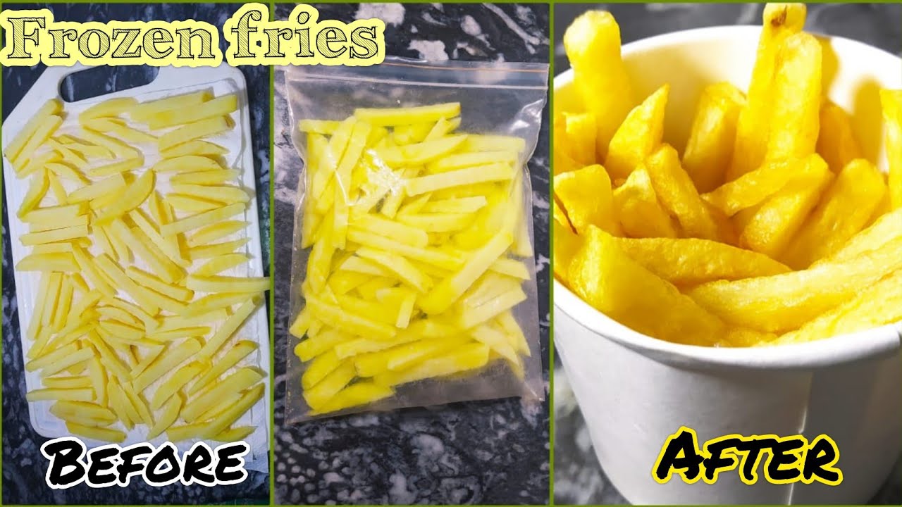 How to Make homemade frozen French Fries quick and easy #shorts - YouTube