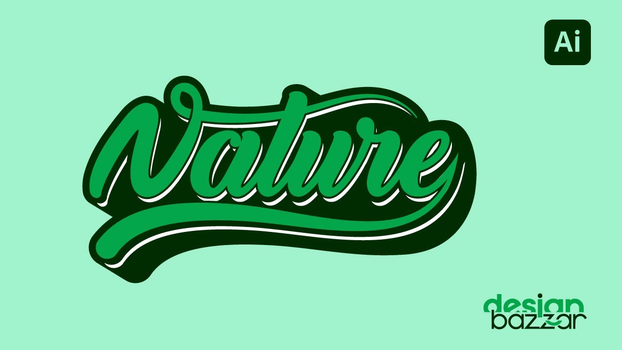 How To Create Custom Typography Designs in Adobe Illustrator - YouTube