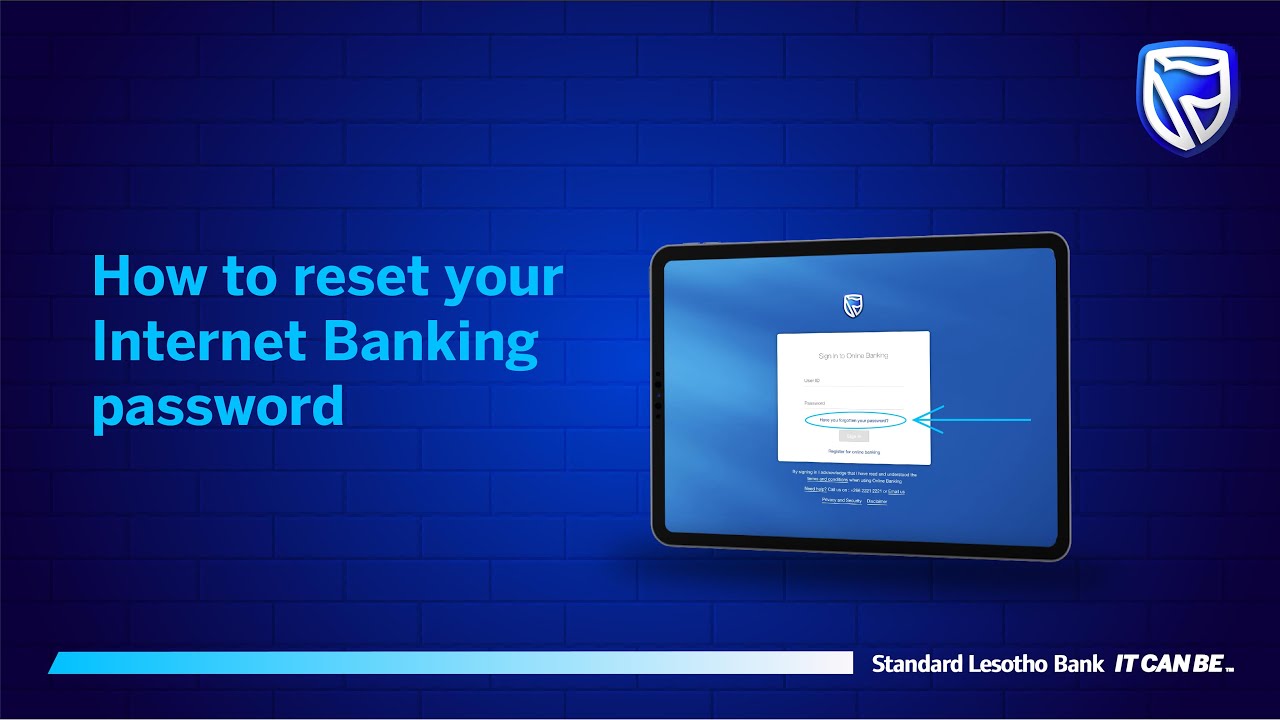 How to reset your Internet Banking password - YouTube