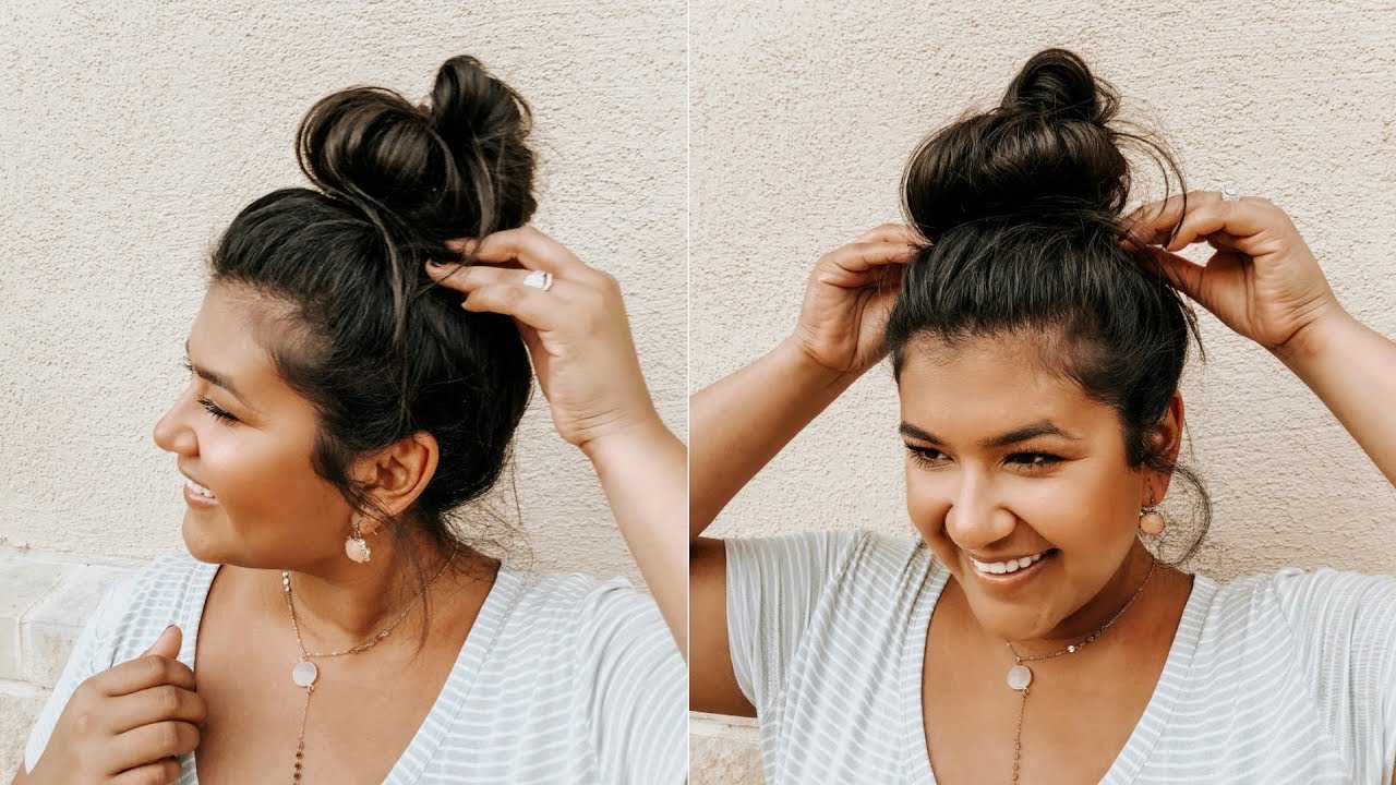MESSY BUN TUTORIAL | QUICK & EASY! - YouTube