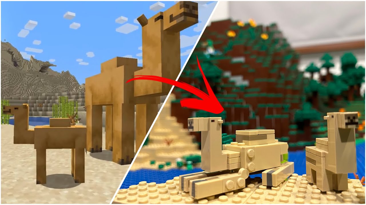 How to build a game accurate Lego minecarft adult camel! - YouTube