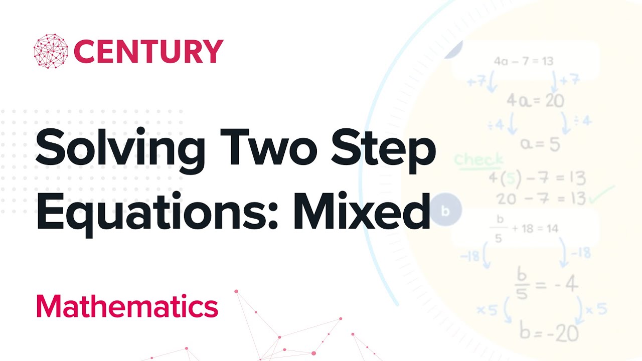 Solving Two Step Equations: Mixed | Mathematics GCSE | Foundation - YouTube