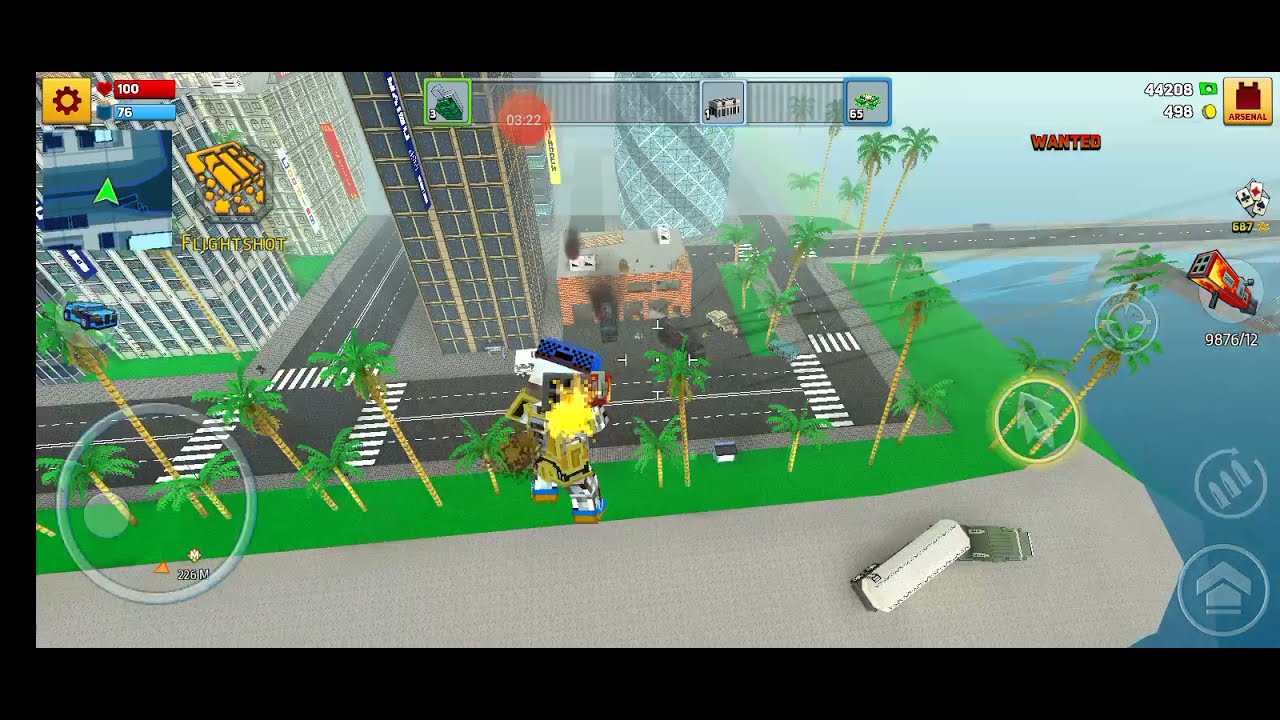 playing block city wars #2 - YouTube