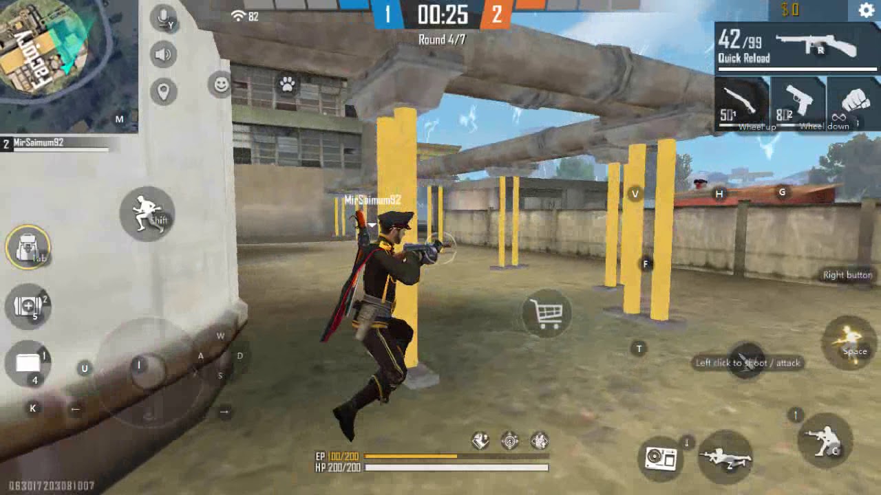 Custom Match GamePlay-Free Fire-Clash Squad|Bermuda|Match Result: 1-4 ...