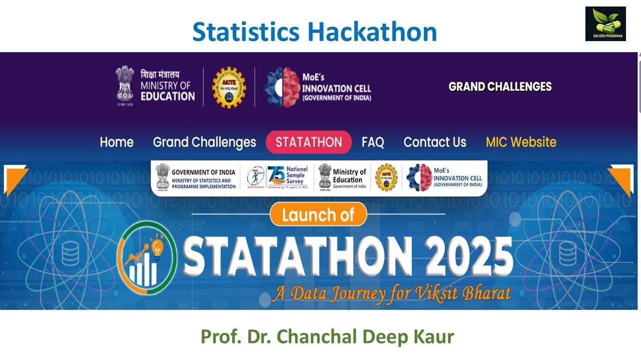 Statathon 2025 #saiedupharmaa #hackathon#innovation - YouTube