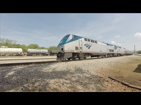Amtrak Crescent - Train 19 in Irondale, Alabama - YouTube