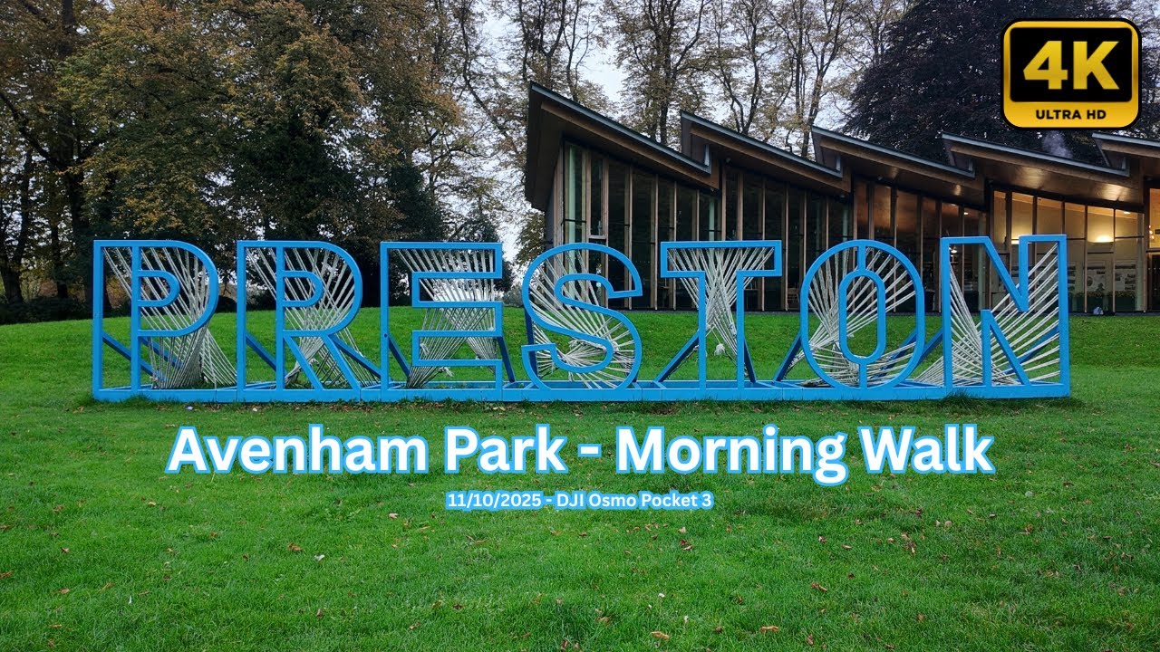 A Peaceful Autumn Morning in Avenham Park | Cinematic Nature Walk [4K ...