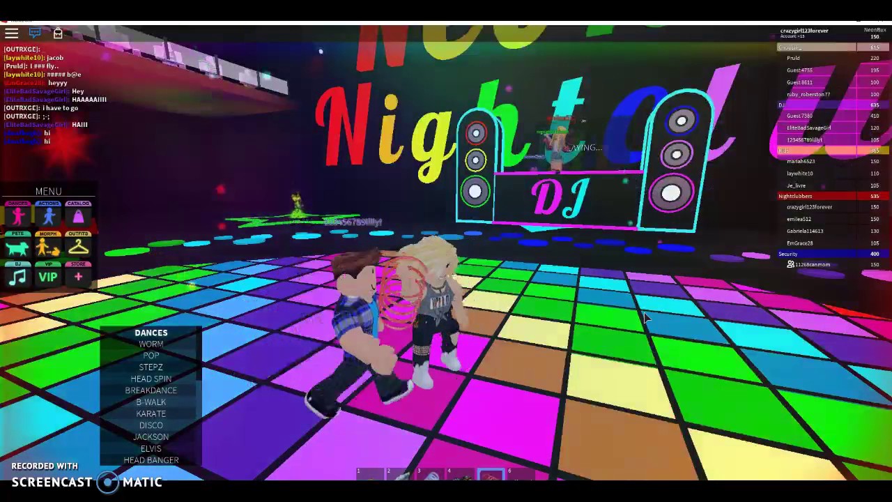 CLUB NIGHT!! roblox - YouTube