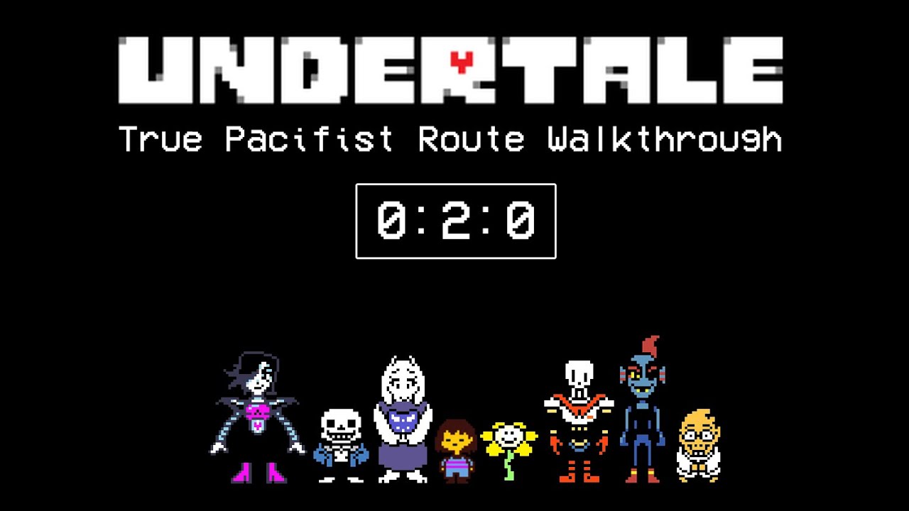 Undertale True Pacifist Route Walkthrough 2 - YouTube