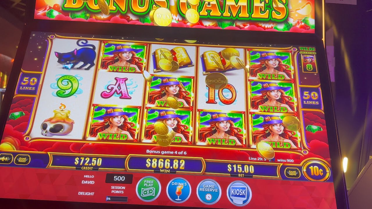 BIGGEST JACKPOT ON YOUTUBE NEW WITCH'S SPELL STICKY WILDS HIGH LIMIT ...