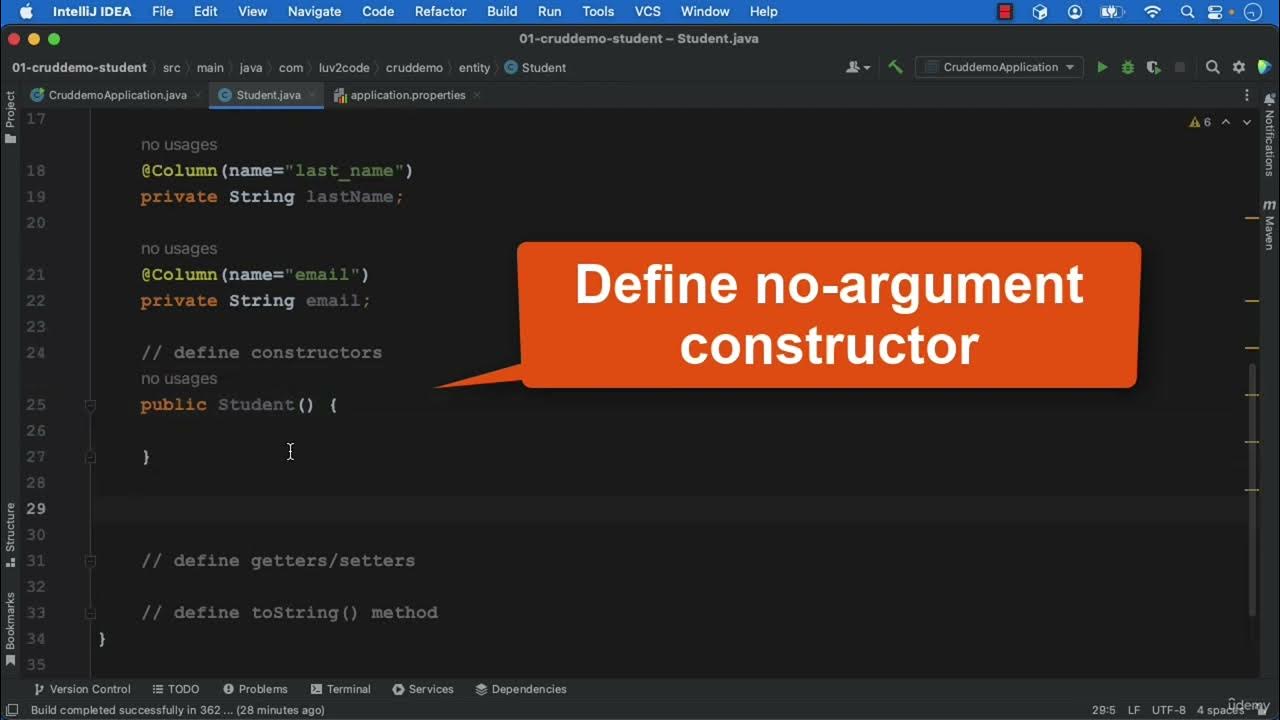 03 - NEW - HibernateJPA CRUD_010 JPA Annotations Coding - YouTube