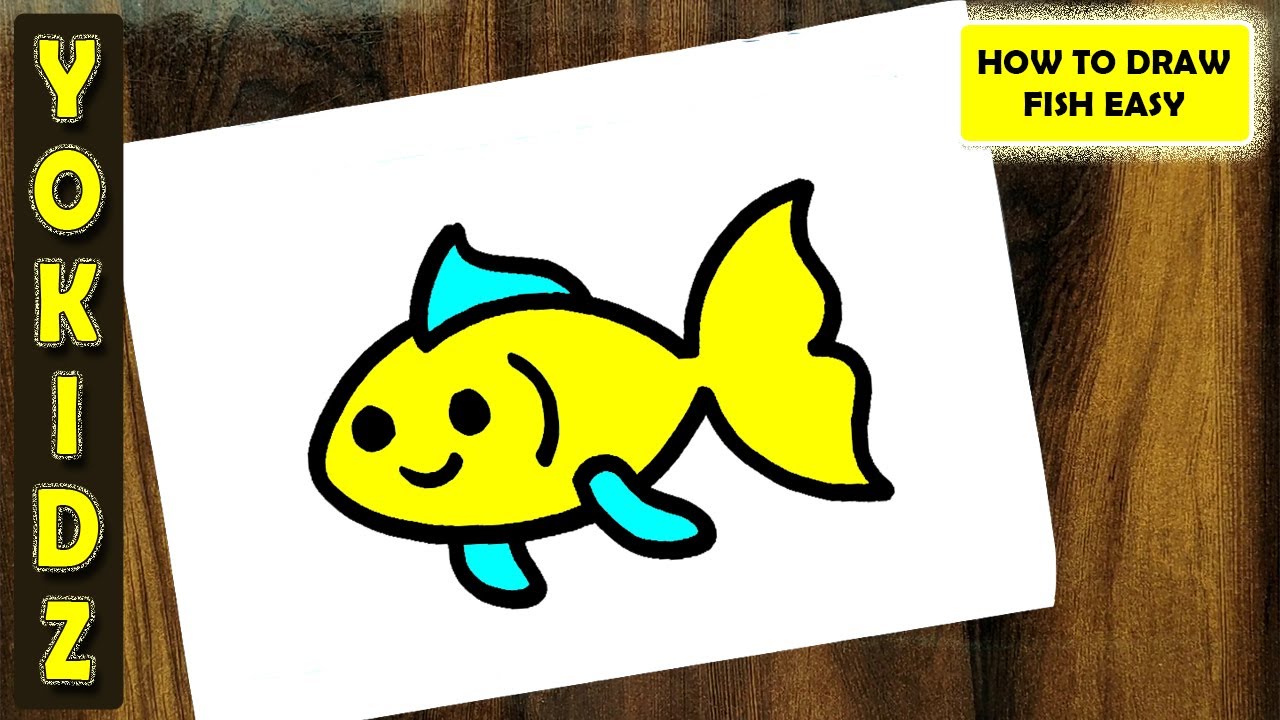 HOW TO DRAW FISH EASY #Fish #Drawing - YouTube