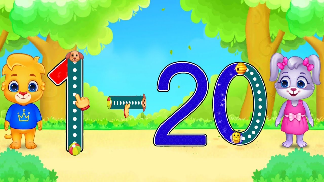 123 Numbers | Learn Numbers From 1 to 20 - YouTube