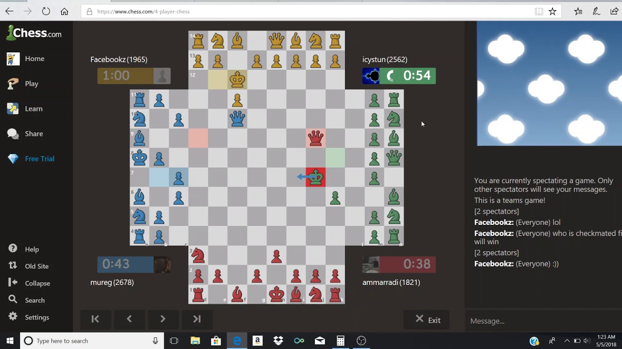4 PLAYER CHESS TEAMS SPECTATING A NEW OPENING BY ELITE PLAYERS - YouTube