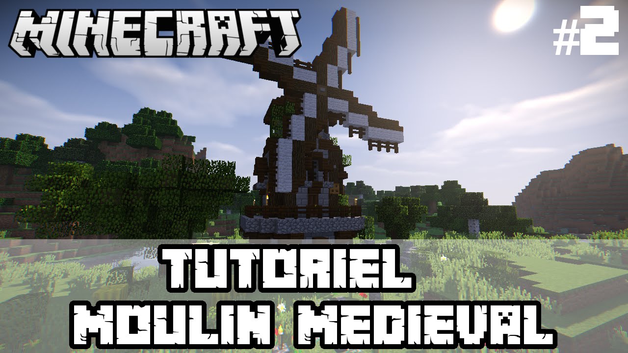 Minecraft Tuto - Moulin médiéval - #2 - YouTube