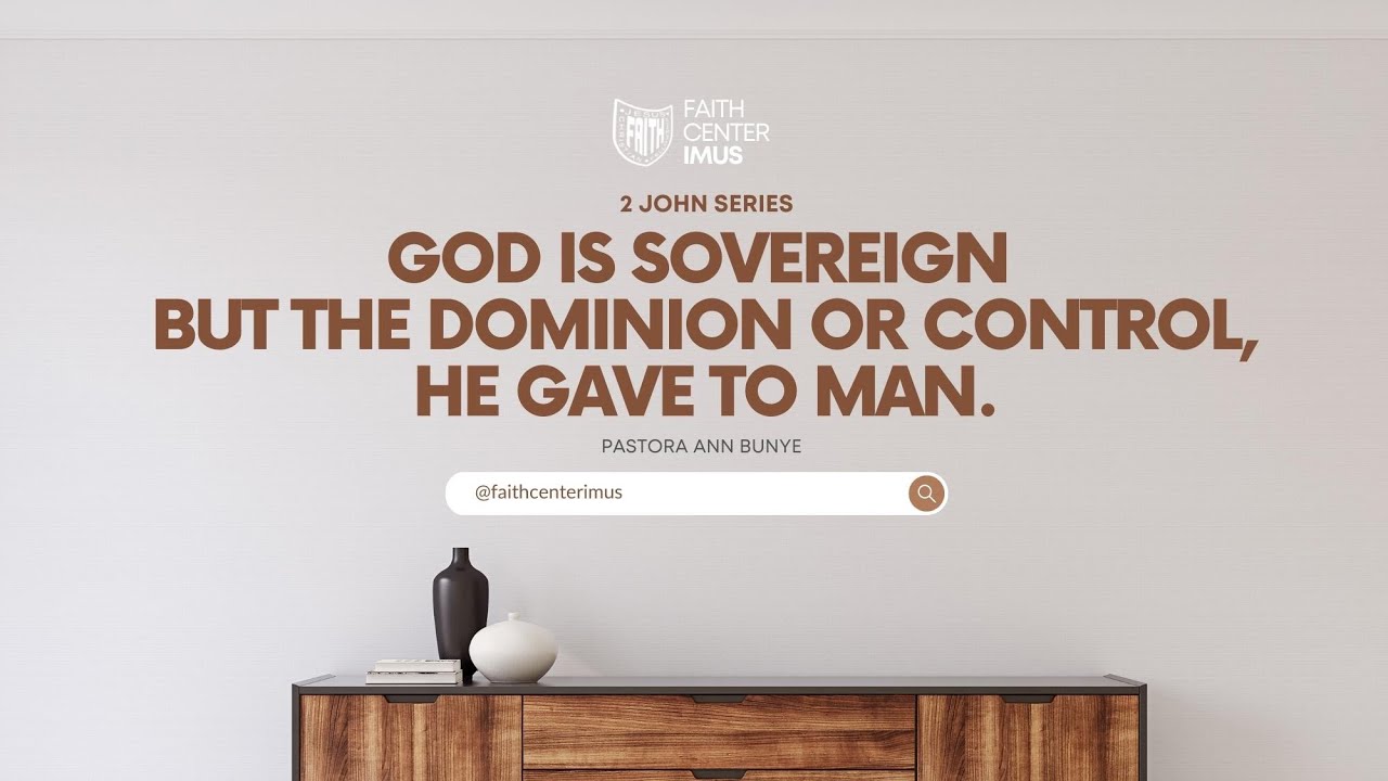 GOD IS SOVEREIGN BUT THE DOMINION OR CONTROL, HE GAVE TO MAN. - YouTube