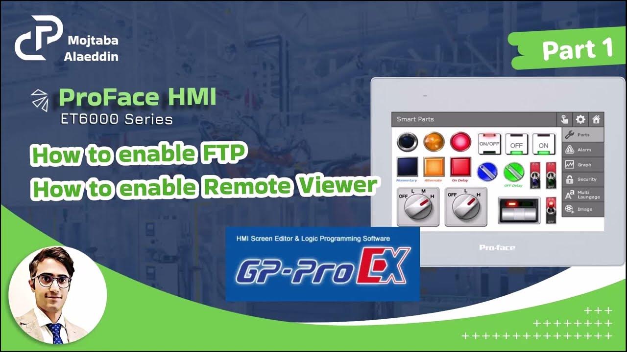 How enable FTP server & remote viewer on Proface HMI ET6000 series #visualization # ...