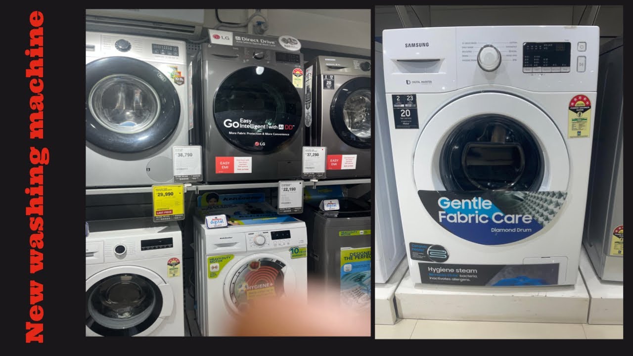 Front washing machine (automatic) sumsung - YouTube