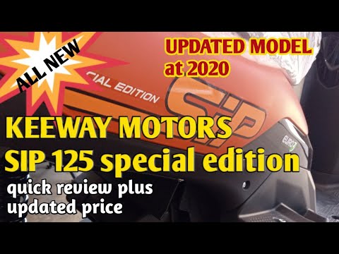 KEEWAY SIP 125 new look at 2020//quick review plus updated price - YouTube