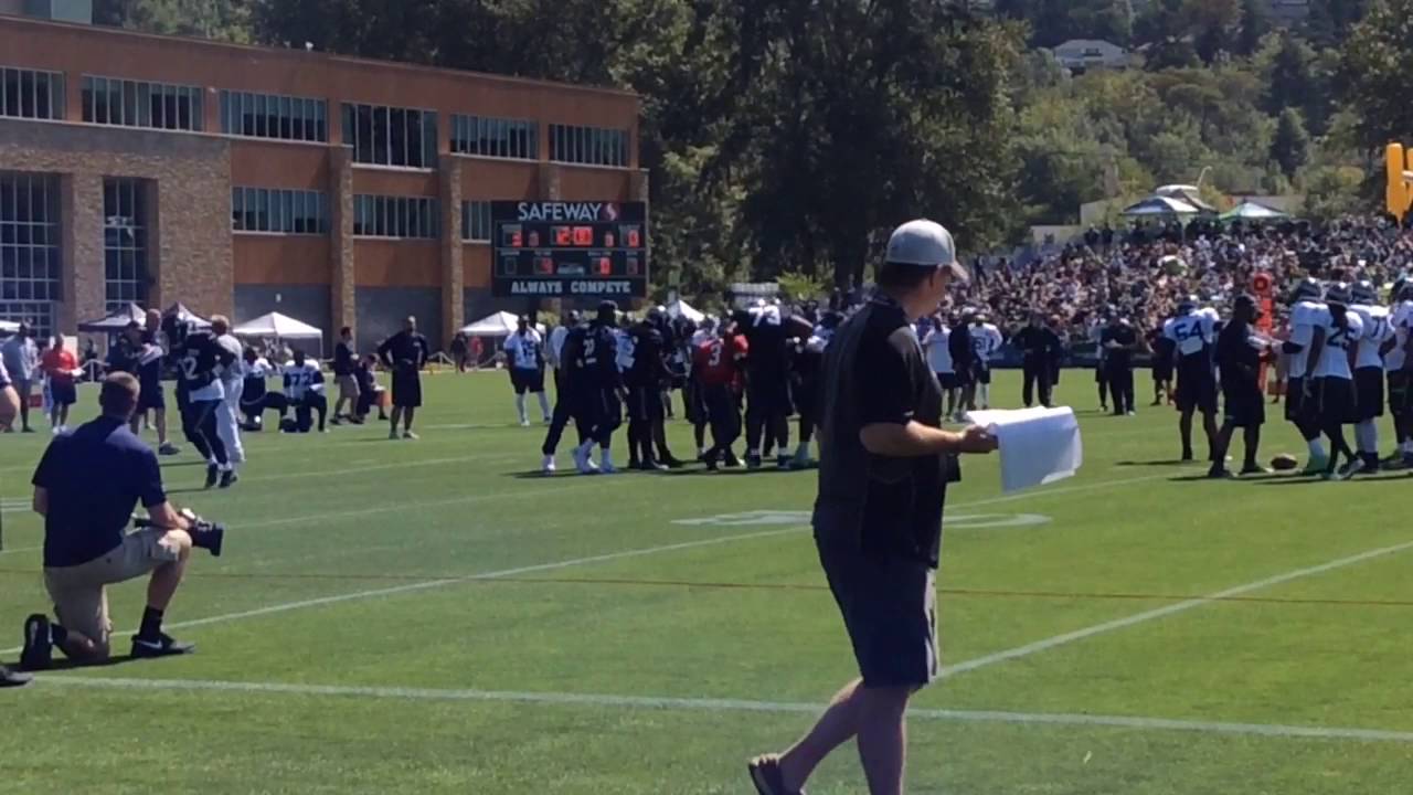 Seattle Seahawks practice Thursday during 2016 training camp - YouTube
