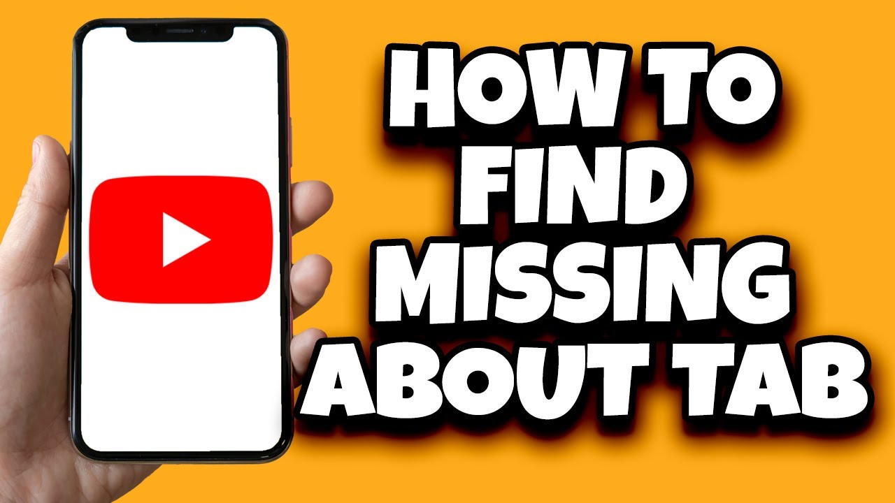 How To Find Missing About Tab In YouTube Channel (Latest) - YouTube