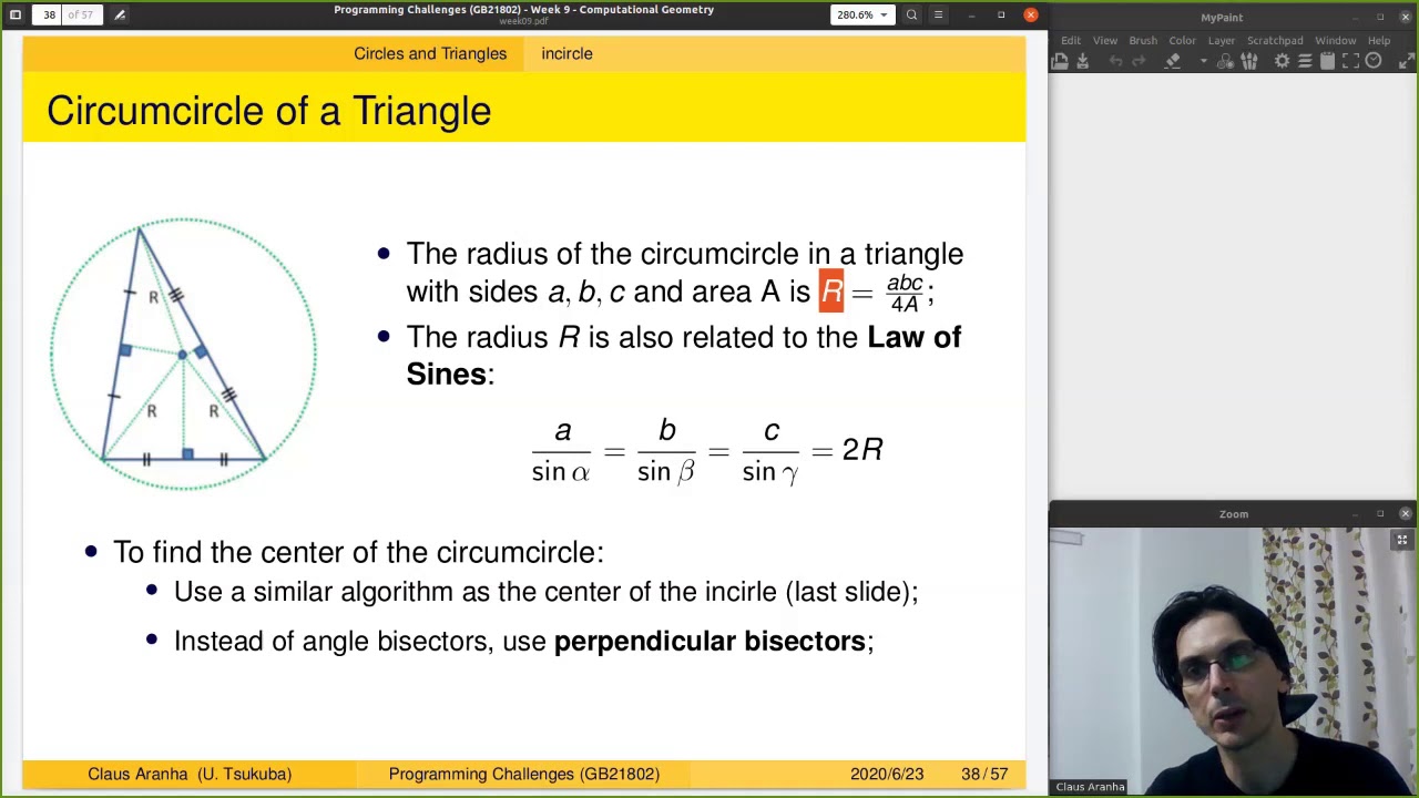 Programming Challenges, Week 9, Part 3: Geometry - YouTube